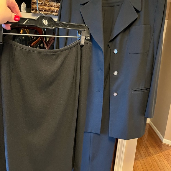 Kasper | Other | 3 Piece Black Suit | Poshmark